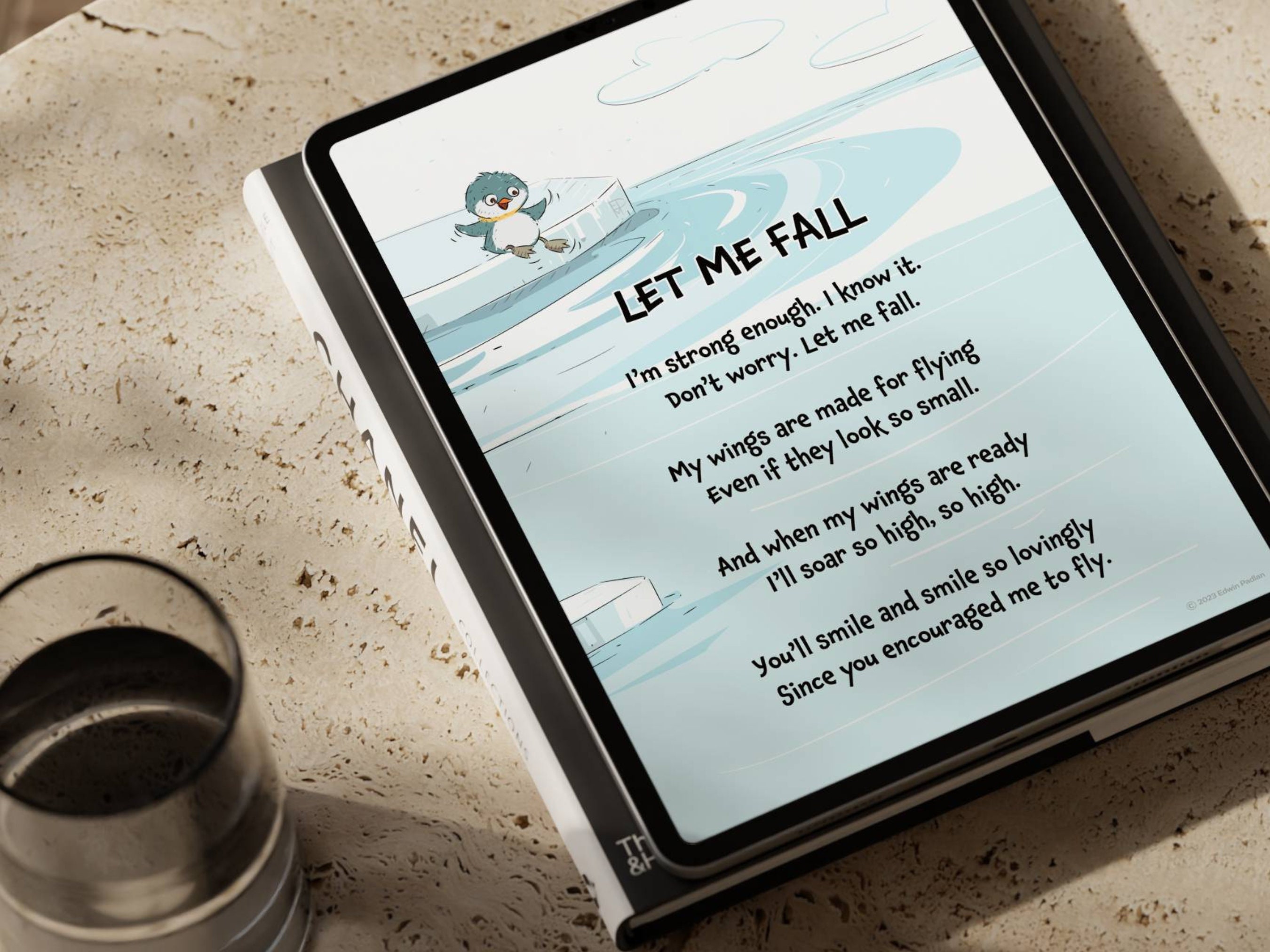 Let Me Fall Poem Device Wallpaper for Kid, Printable Parent Child Poem ...