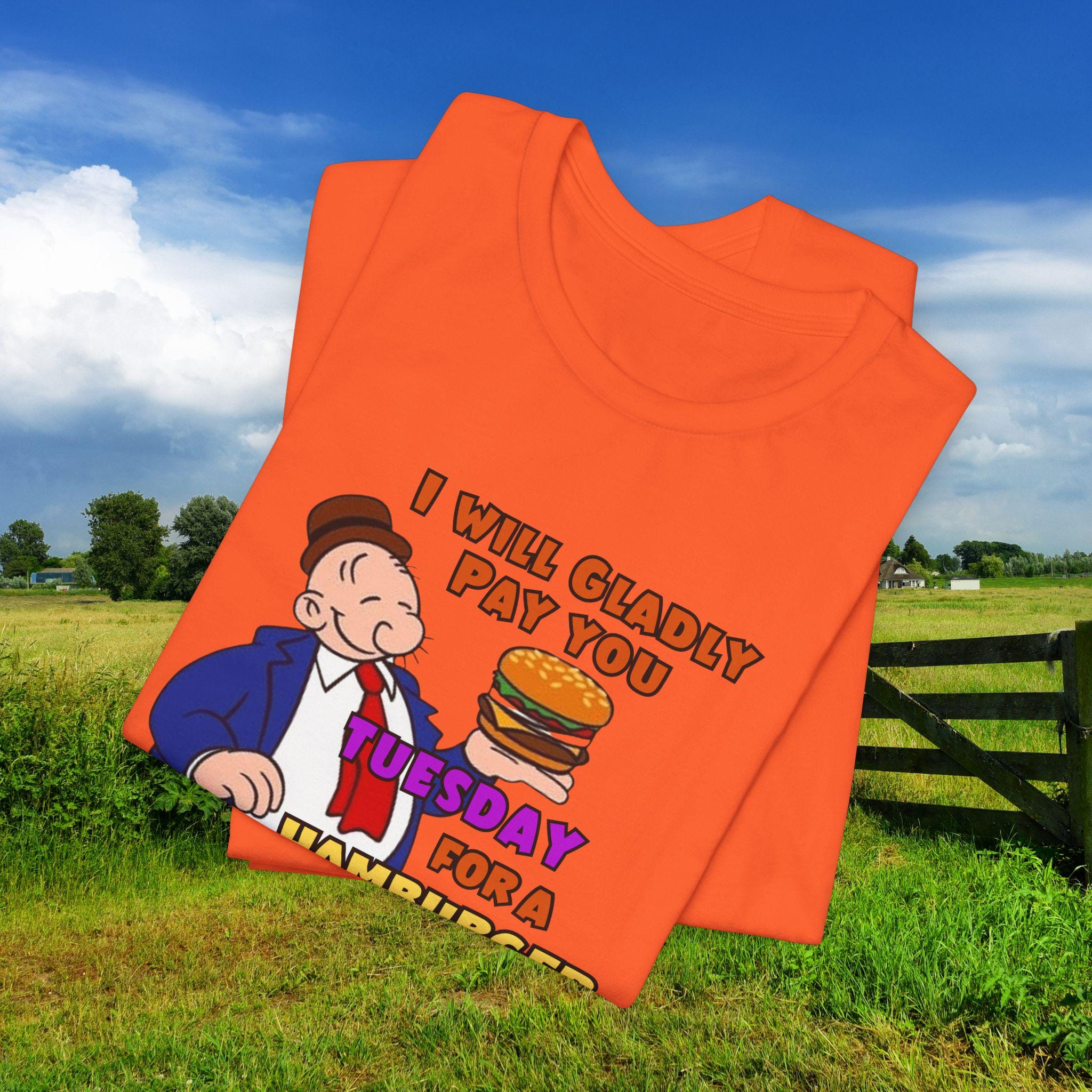 Popeye's Friend Wimpy "gladly Pay You Tuesday" Unisex Jersey Short ...