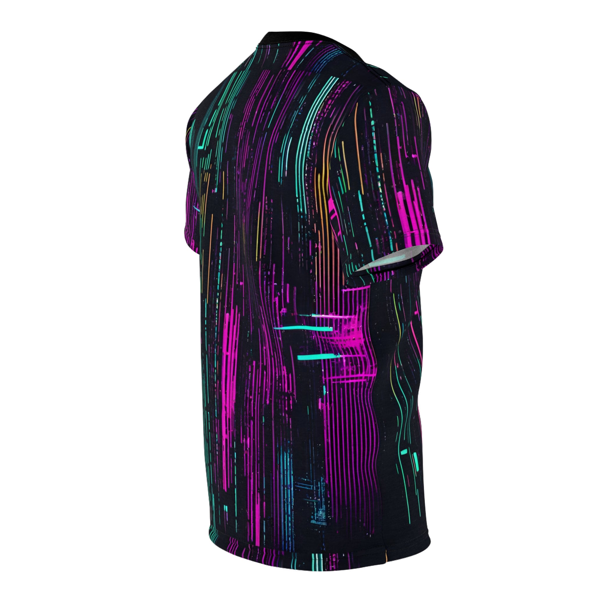 Neon Futuristic Lights Cyberpunk Unisex Cut & Sew Tee AOP - Etsy