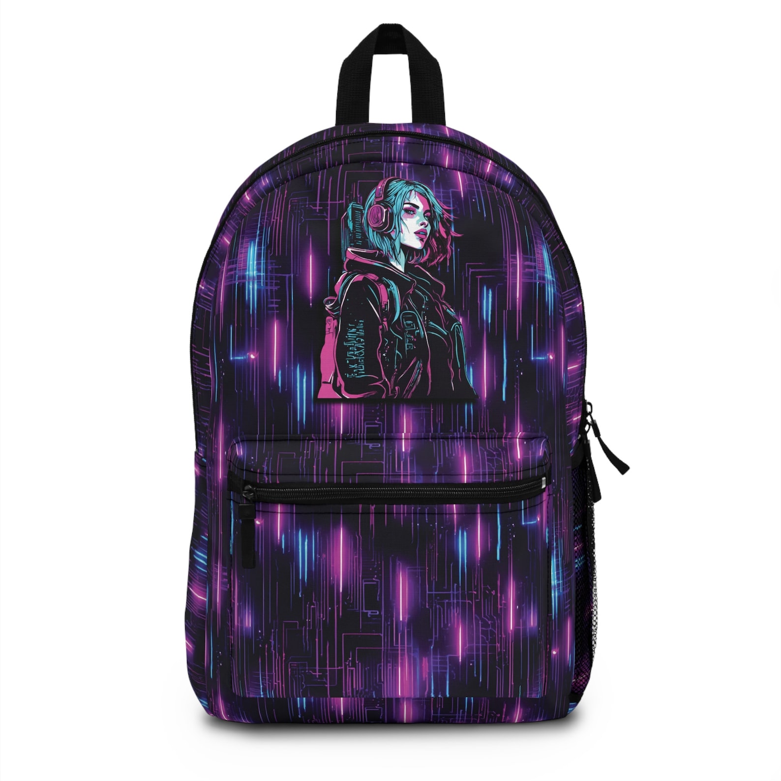 Neon Futuristic Lights Cyberpunk AOP Backpack - Etsy