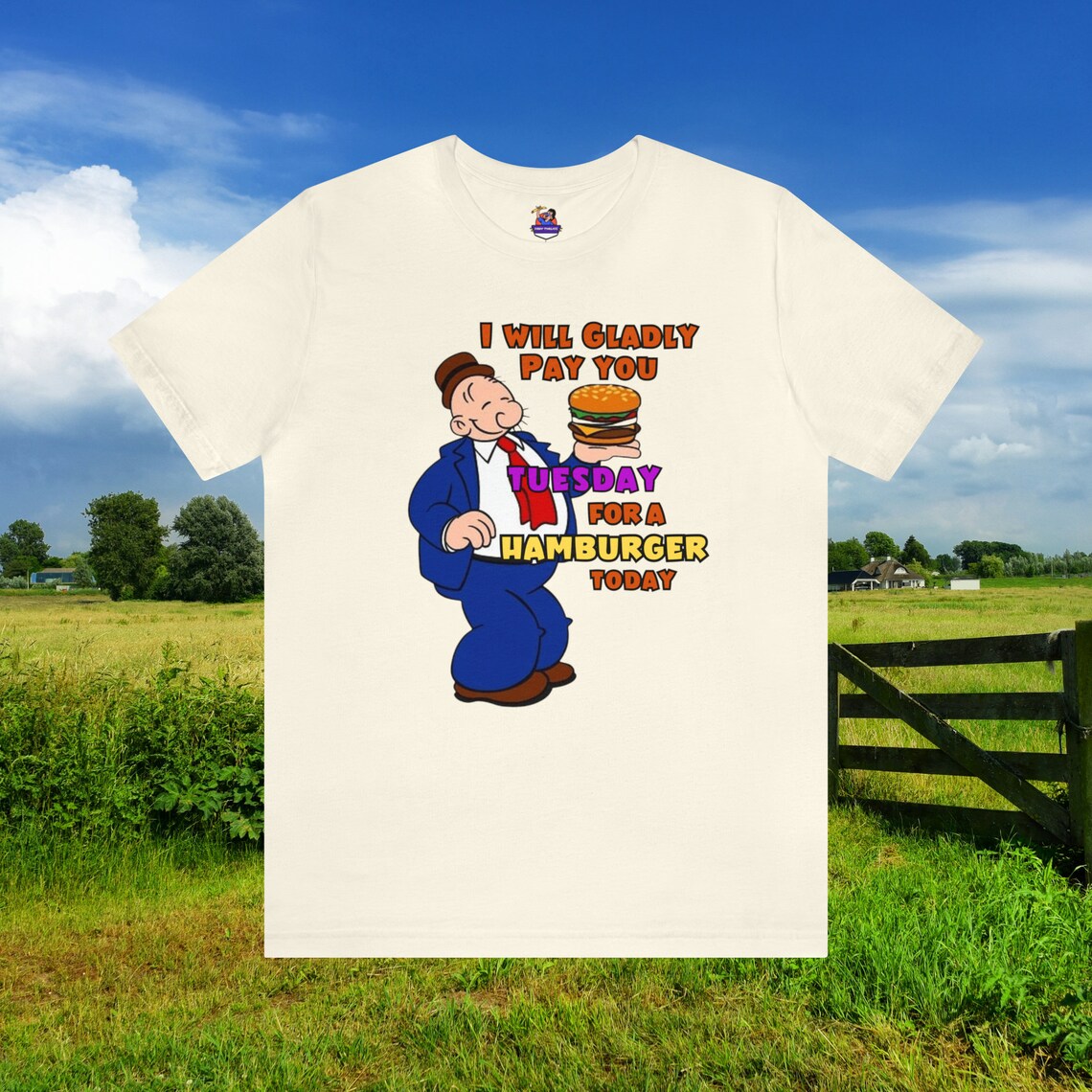 Popeye's Friend Wimpy "gladly Pay You Tuesday" Unisex Jersey Short ...