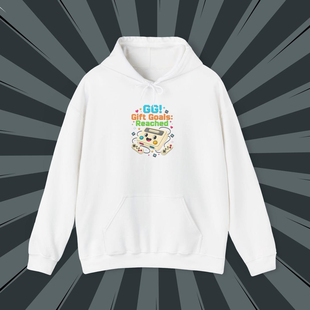 GG! Gift Goals Reached Pixel Controller Hoodie | PC Gamer, LAN Party - Etsy