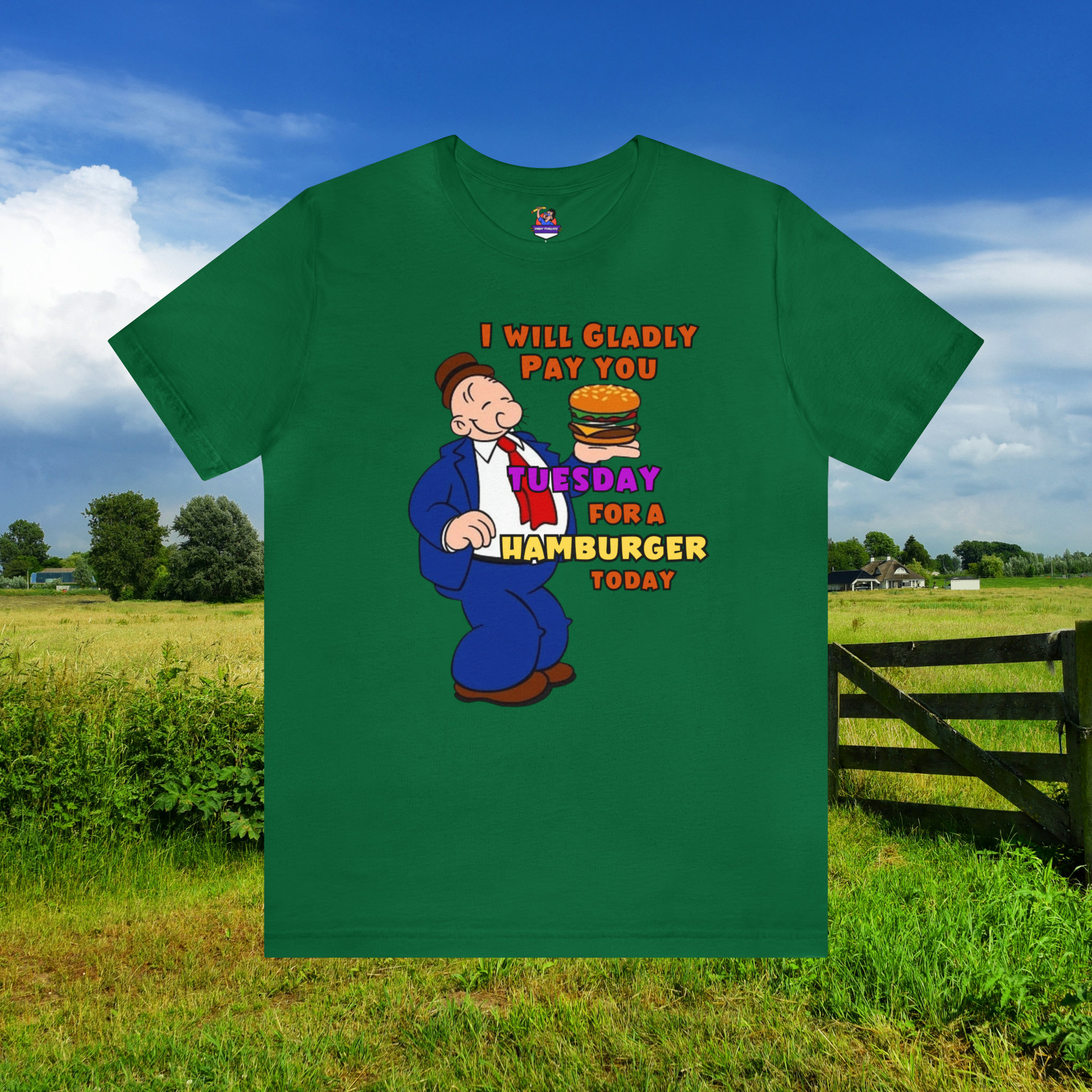 Popeye's Friend Wimpy "gladly Pay You Tuesday" Unisex Jersey Short ...
