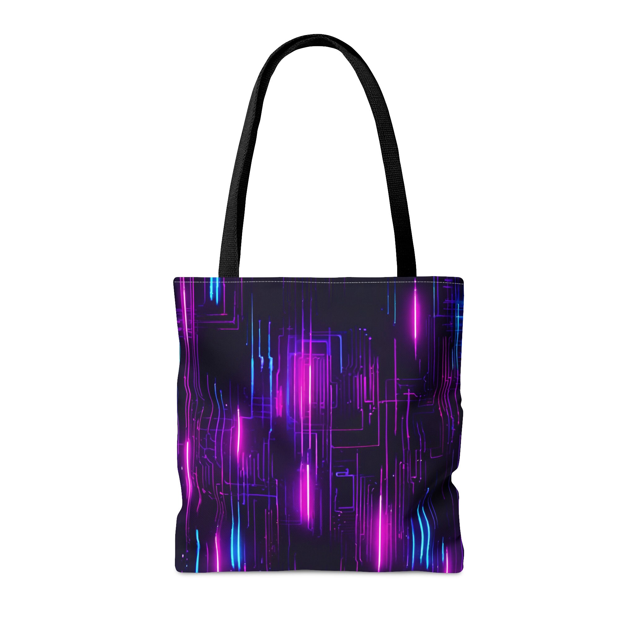 Neon Futuristic Lights Cyberpunk AOP Tote Bag - Etsy