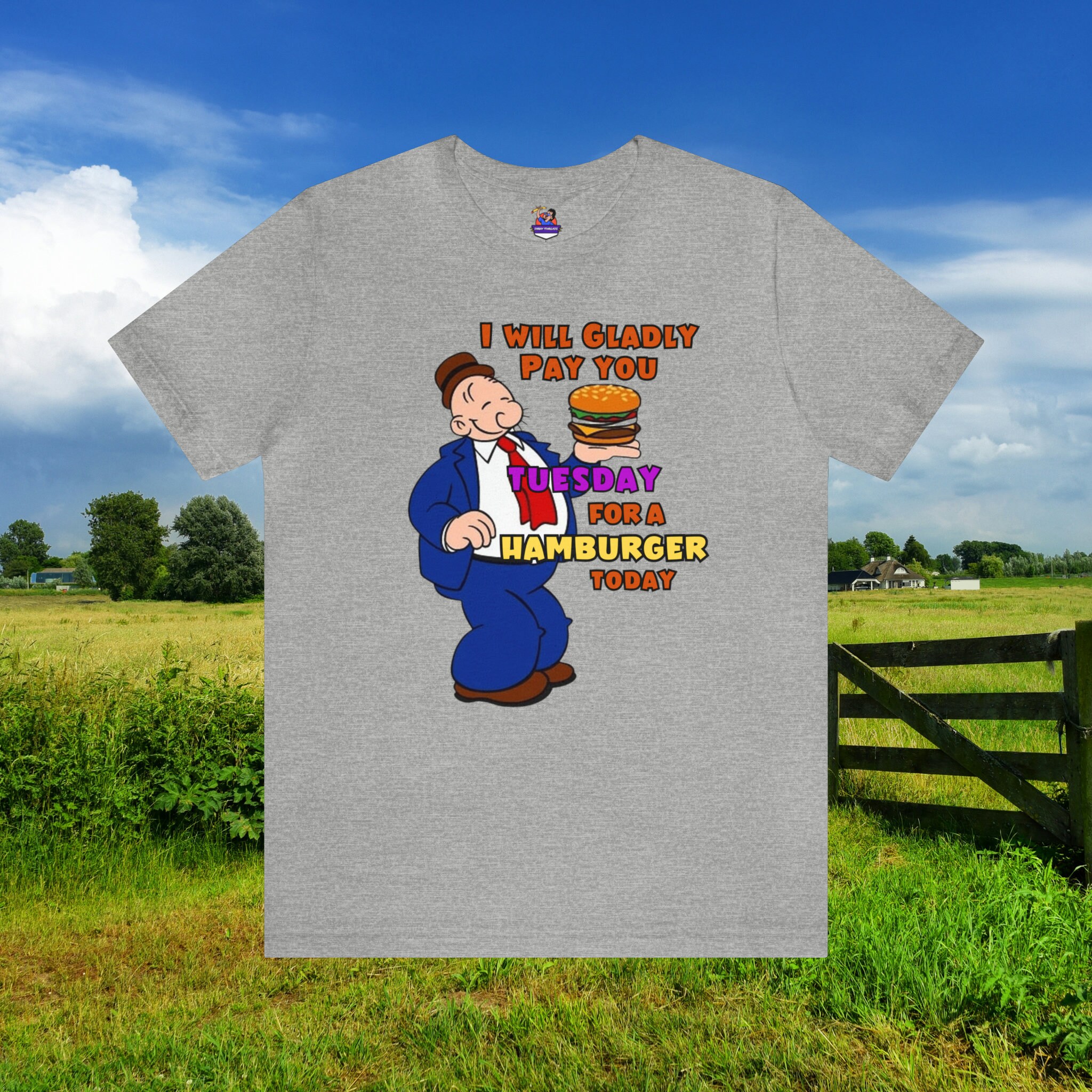 Popeye's Friend Wimpy "gladly Pay You Tuesday" Unisex Jersey Short ...