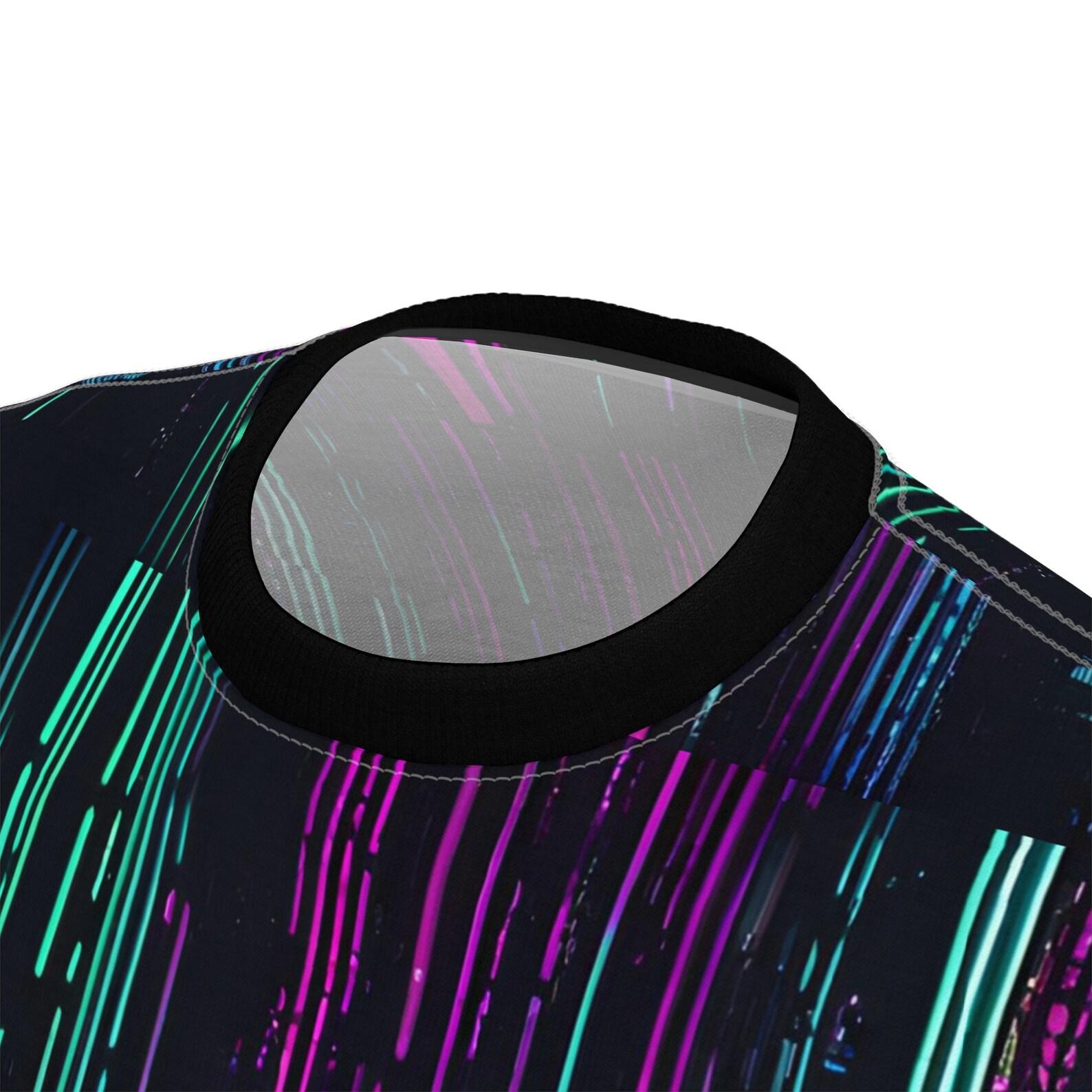 Neon Futuristic Lights Cyberpunk Unisex Cut & Sew Tee (AOP) - Etsy