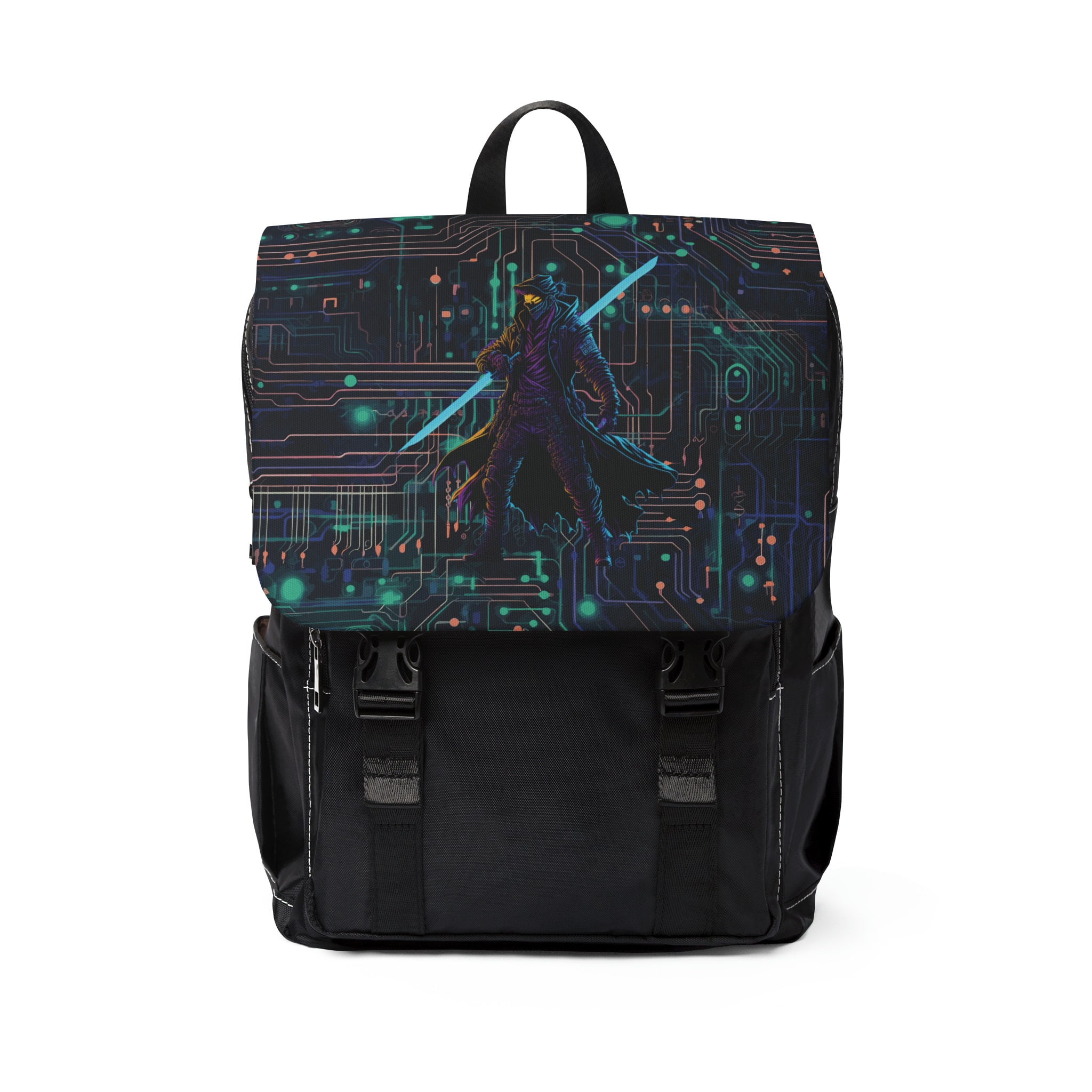 Cyberpunk Fusion Neon Backpack – Tech-style Meets Bold Functionality - Etsy