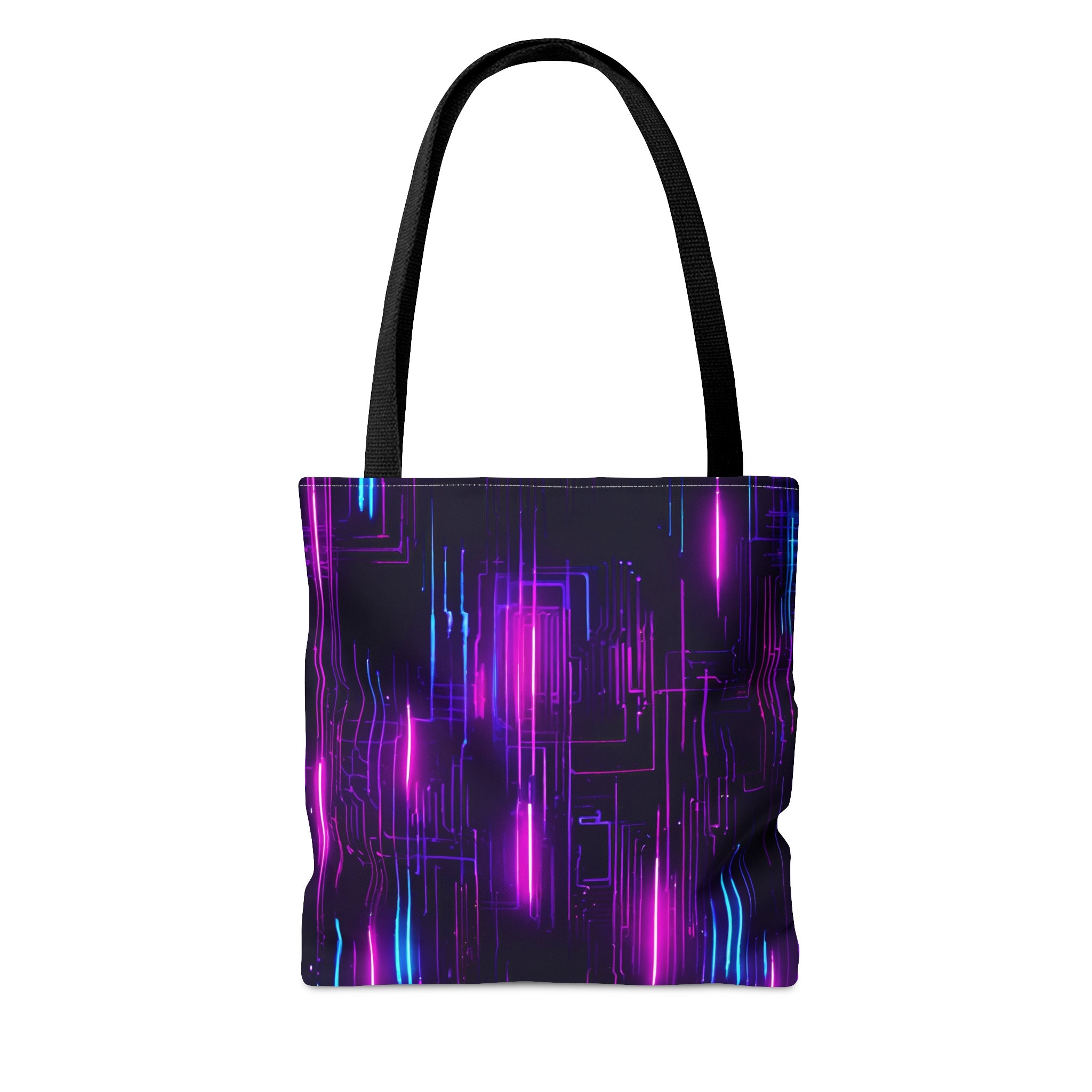 Neon Futuristic Lights Cyberpunk AOP Tote Bag - Etsy