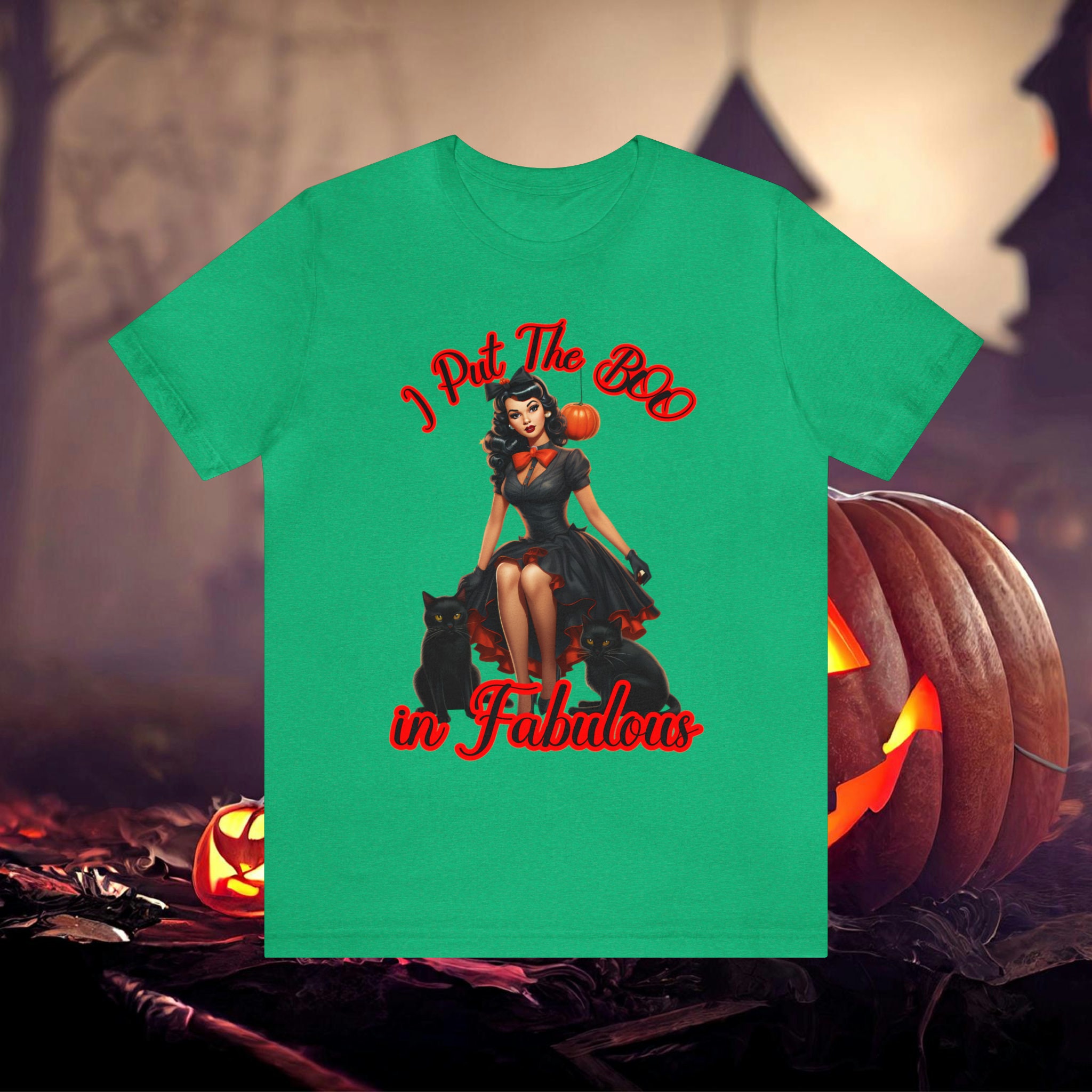Vintage Pin-up Witch I Put the BOO in Fabulous Halloween - Etsy
