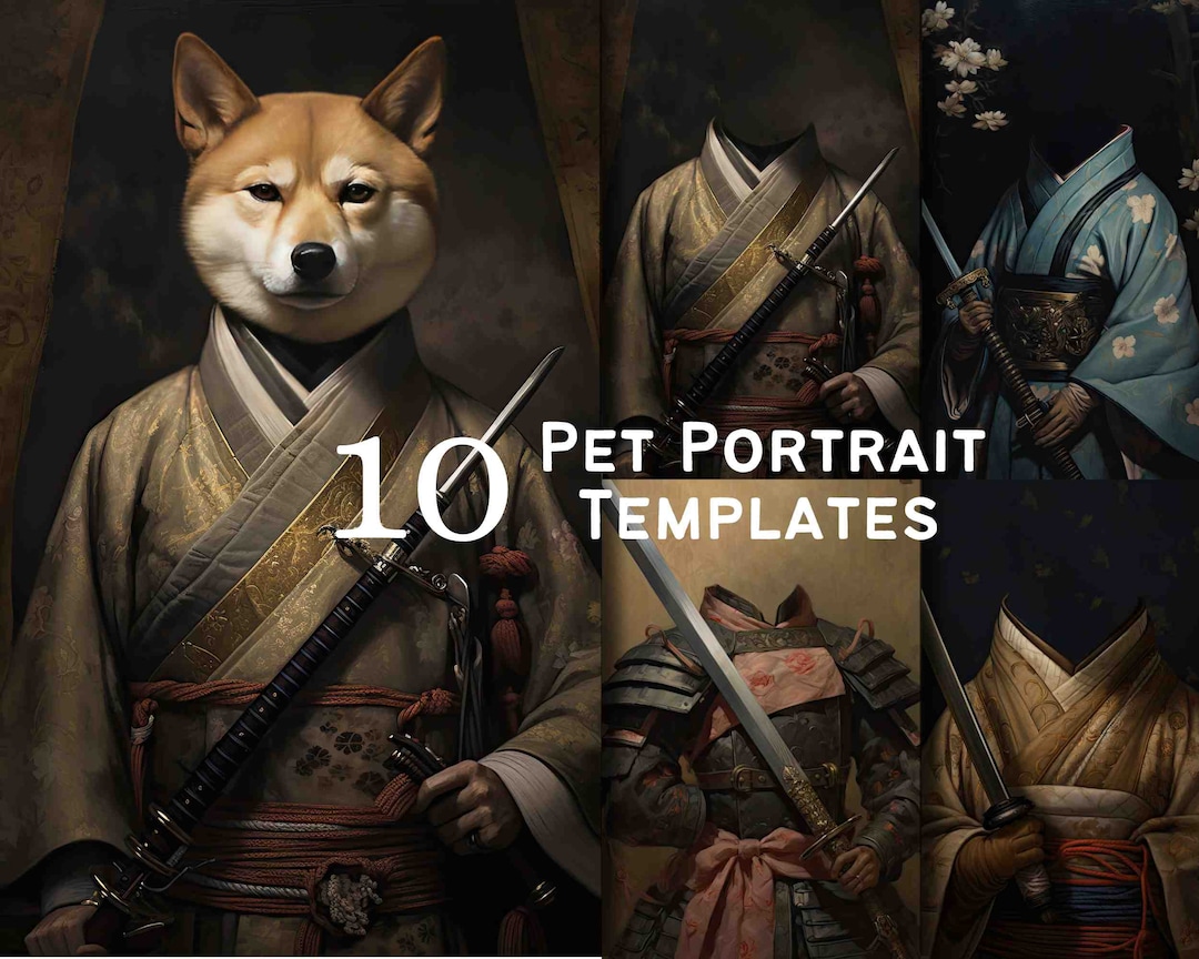 10 Pet Portrait Templates Digital Backgrounds, Digital Download ...