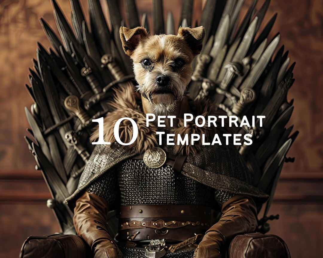 10 Pet Portrait Templates Digital Backgrounds, Digital Download ...