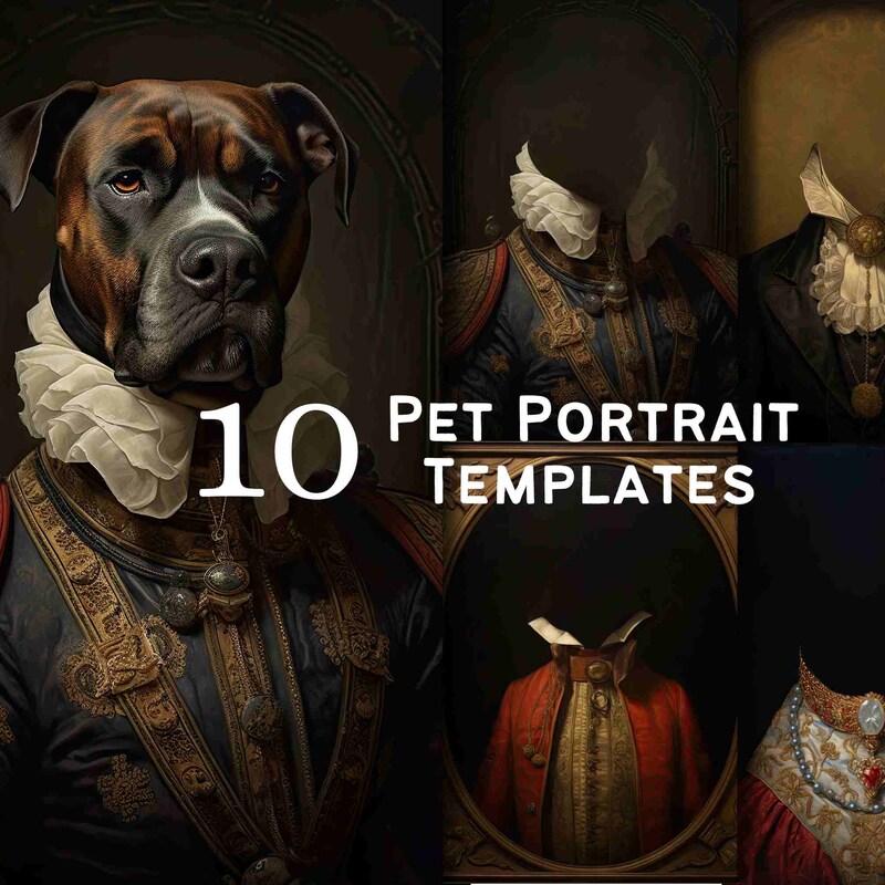 Digital Pet Portrait - Etsy