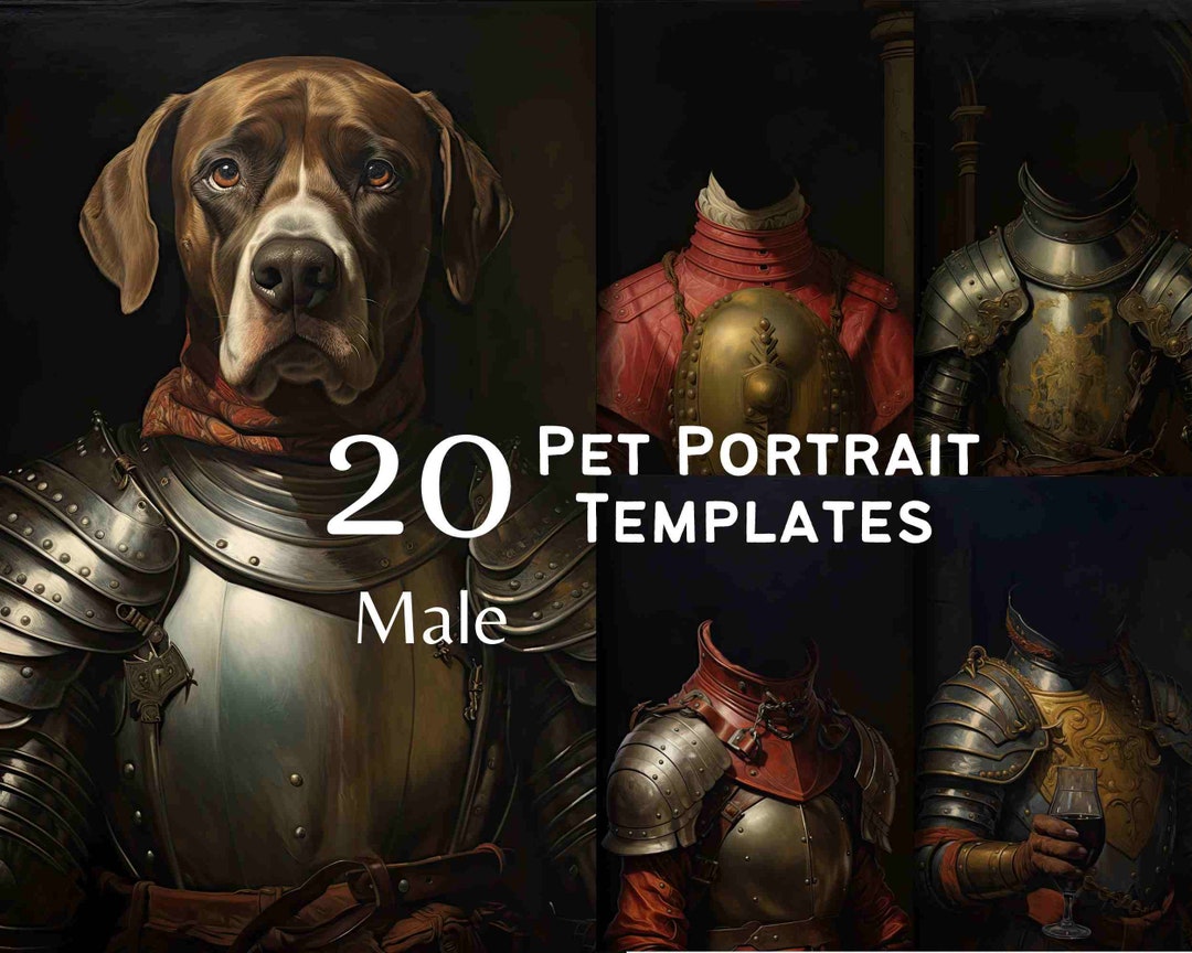 20 Pet Portrait Templates Digital Backgrounds, Digital Download ...