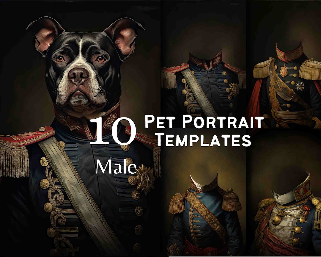 10 Pet Portrait Templates Digital Backgrounds, Digital Download ...