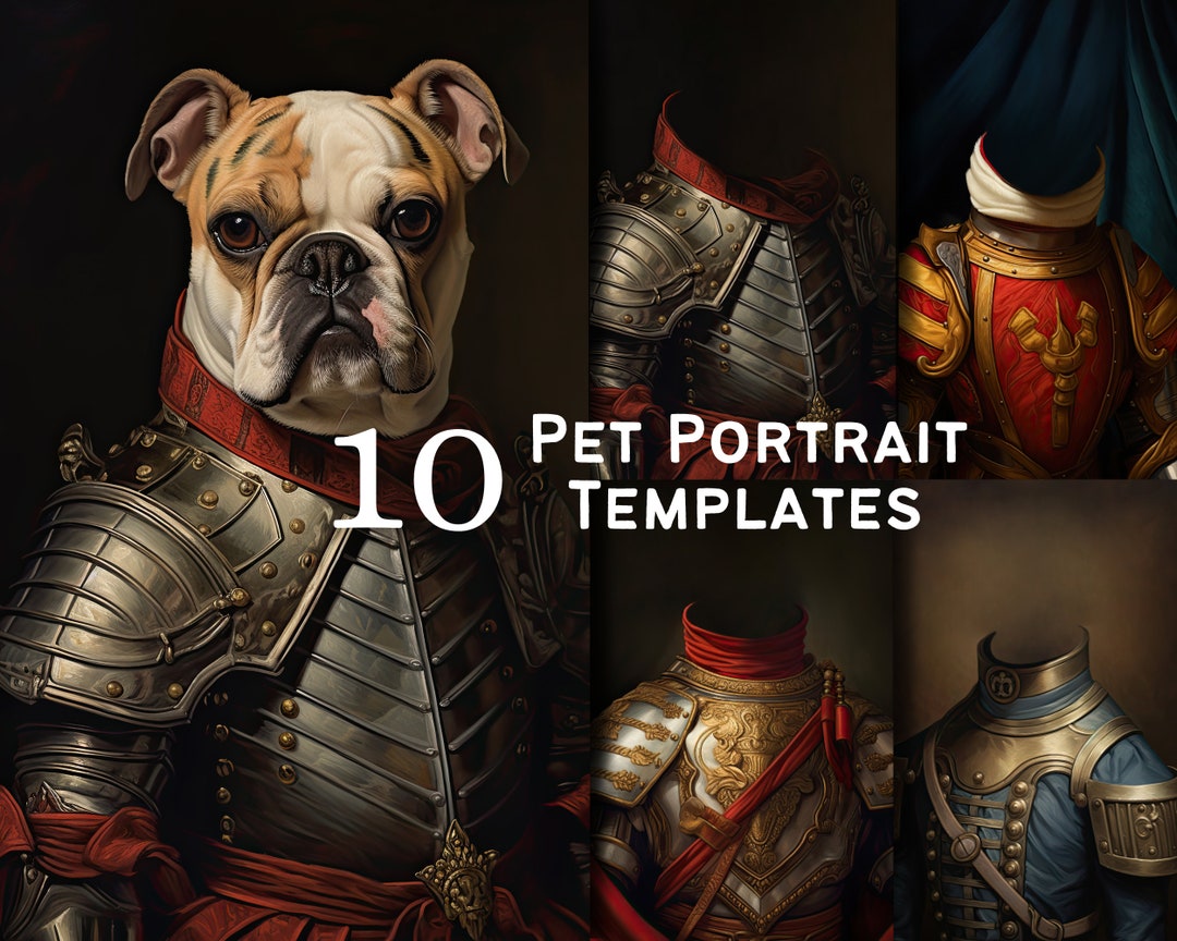 10 Pet Portrait Templates Digital Backgrounds, Digital Download ...