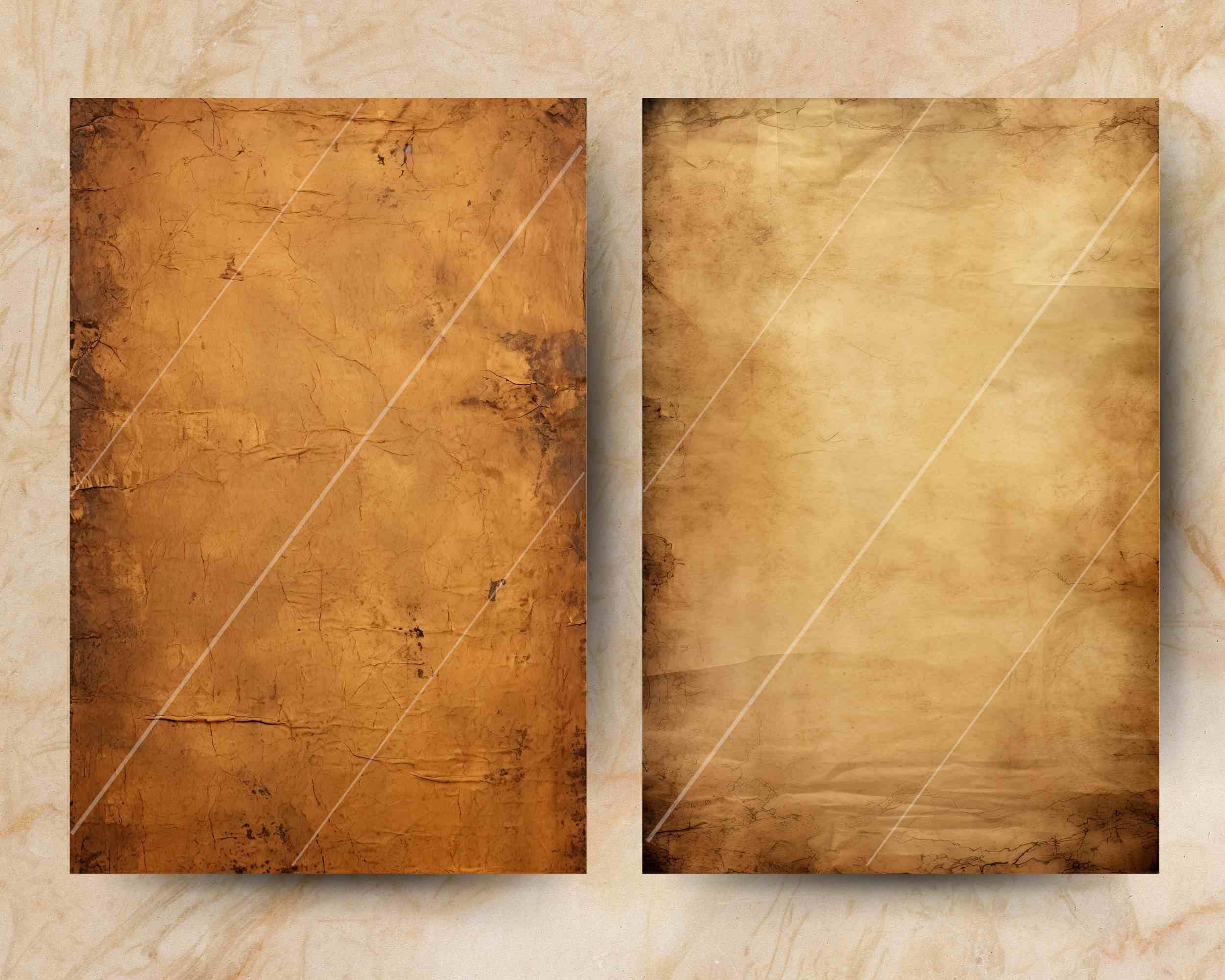 12 Old Paper Texture Digital Overlays, Photography Backgrounds ...