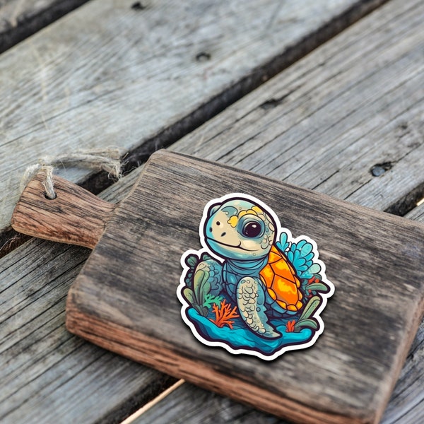 The Turtle Stickers - Etsy