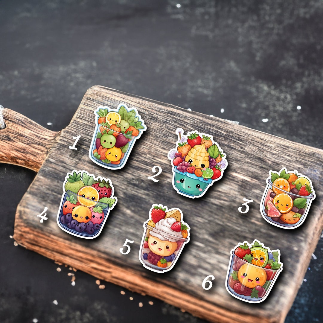 Cute Fruit Salad Stickers Food Collection Special Edition Stickerheroes ...
