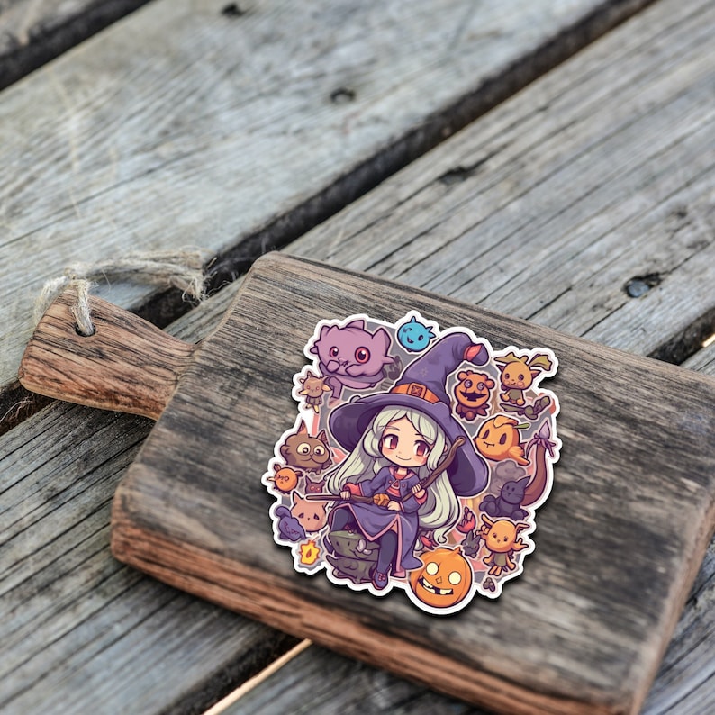 Cute Witch Stickers Witch Collection Stickerheroes Vinyl Holo Stickers ...