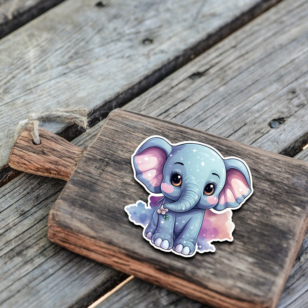 Cute Elephant Stickers Elephant Collection Stickerheroes - Etsy