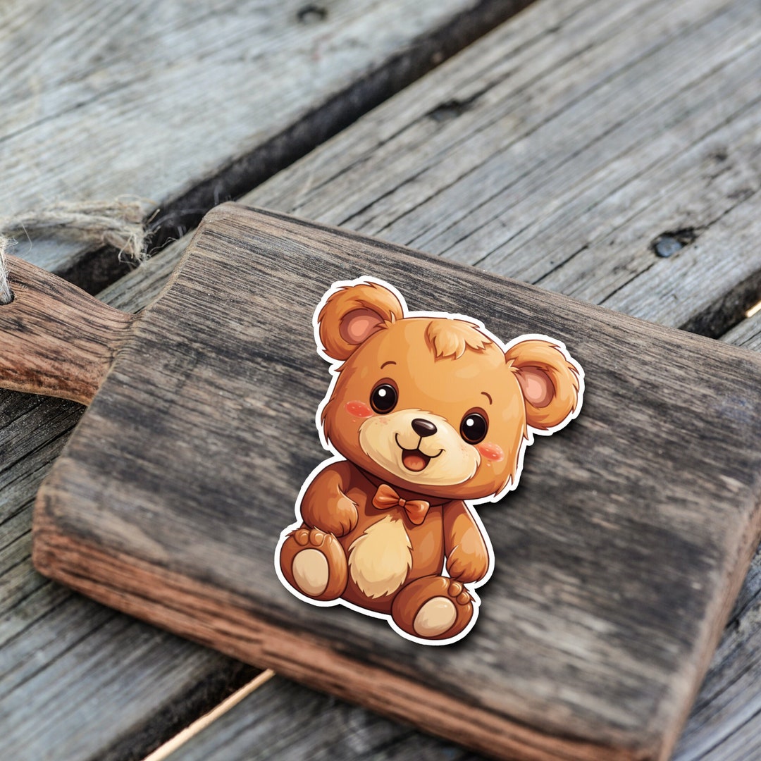 Cute Teddy Bear Buddy Stickers Teddy Bear Collection Vinyl - Etsy