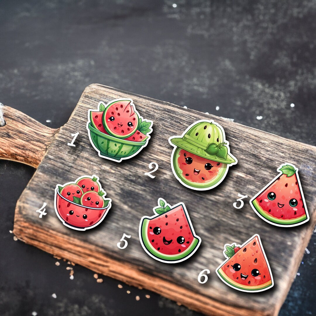Cute Melon Stickers Food Collection Special Edition Stickerheroes Holo ...