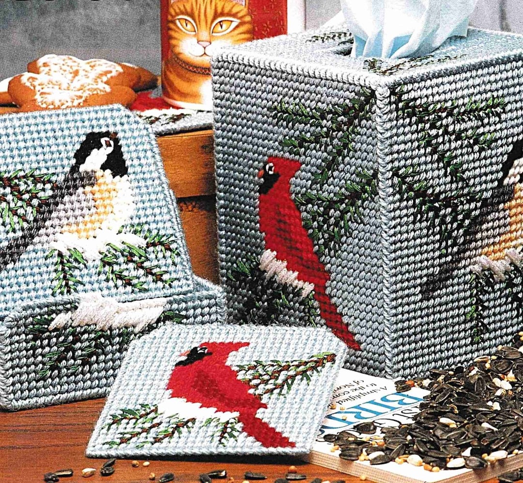 Plastic Canvas Cardinal Pattern PDF Christmas Chickadee - Etsy