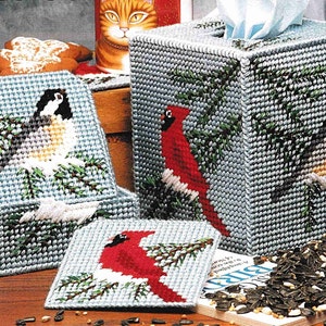 Plastic Canvas Cardinal Pattern PDF Christmas Chickadee - Etsy