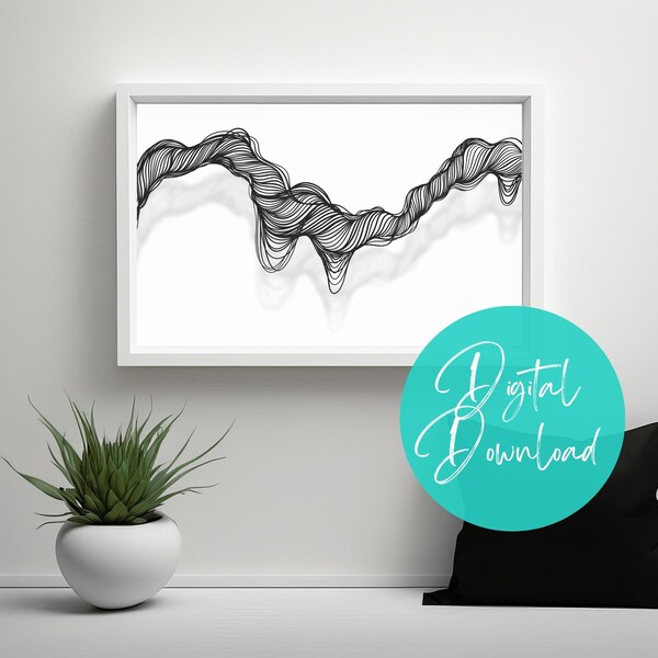 Linear Art - Etsy