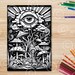 The Third Eye Coloring Pages, Instant Download Coloring Pages, Adult ...