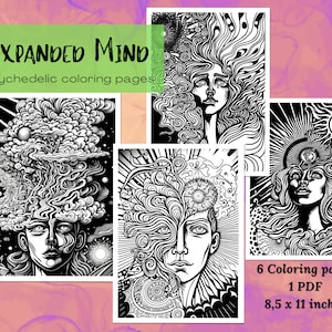 Expanded Mind Coloring Pages, Psychedelic Coloring Pages, Trippy ...