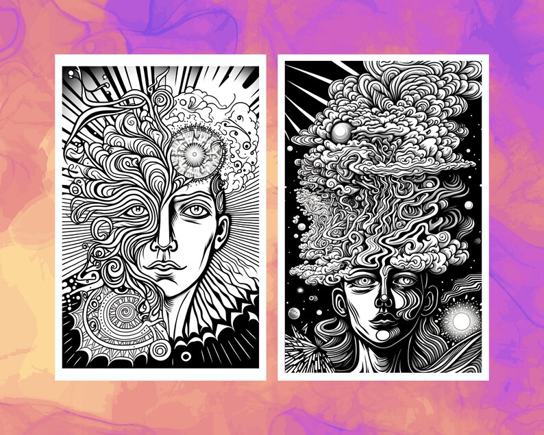 Expanded Mind Coloring Pages, Psychedelic Coloring Pages, Trippy ...