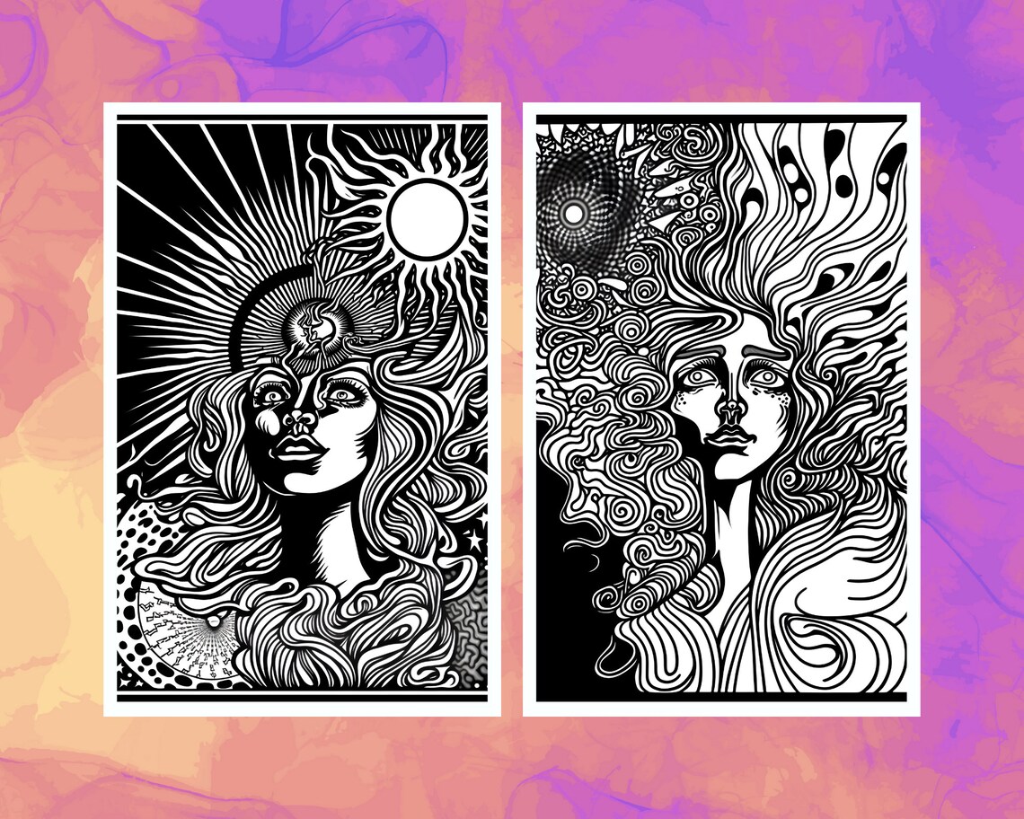 Expanded Mind Coloring Pages, Psychedelic Coloring Pages, Trippy ...