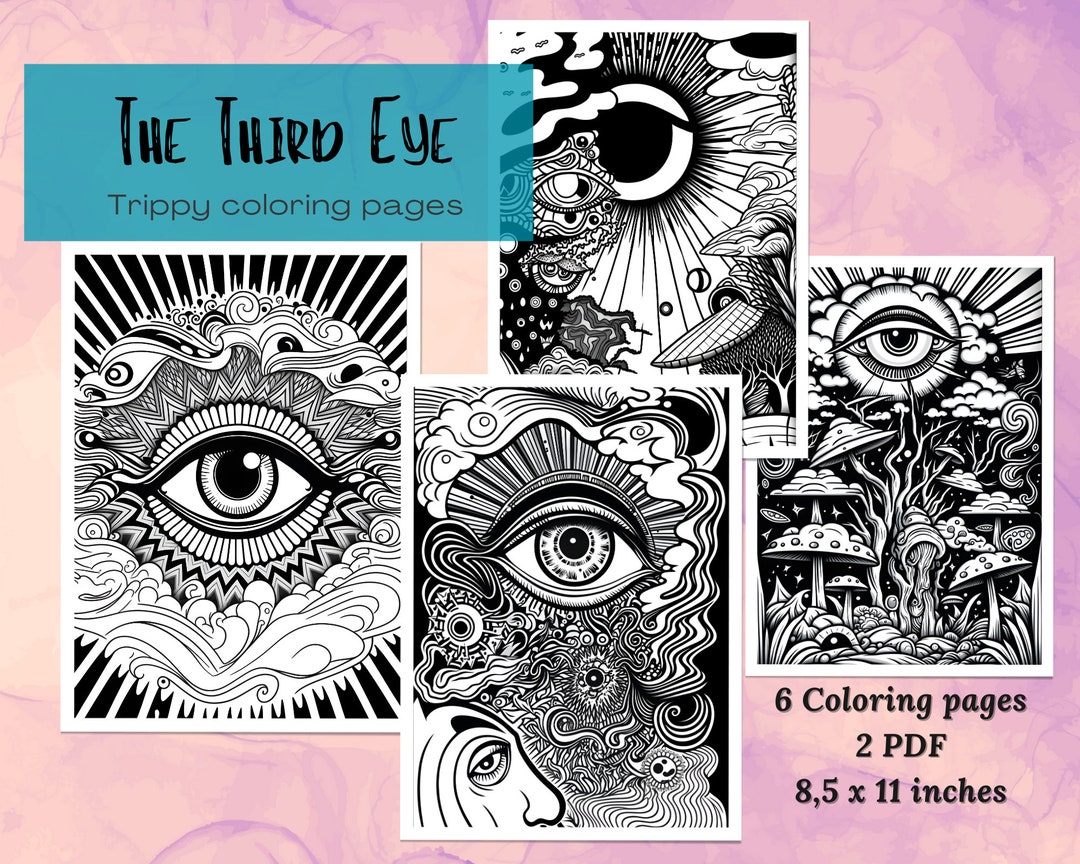 The Third Eye Coloring Pages Instant Download Coloring Pages - Etsy