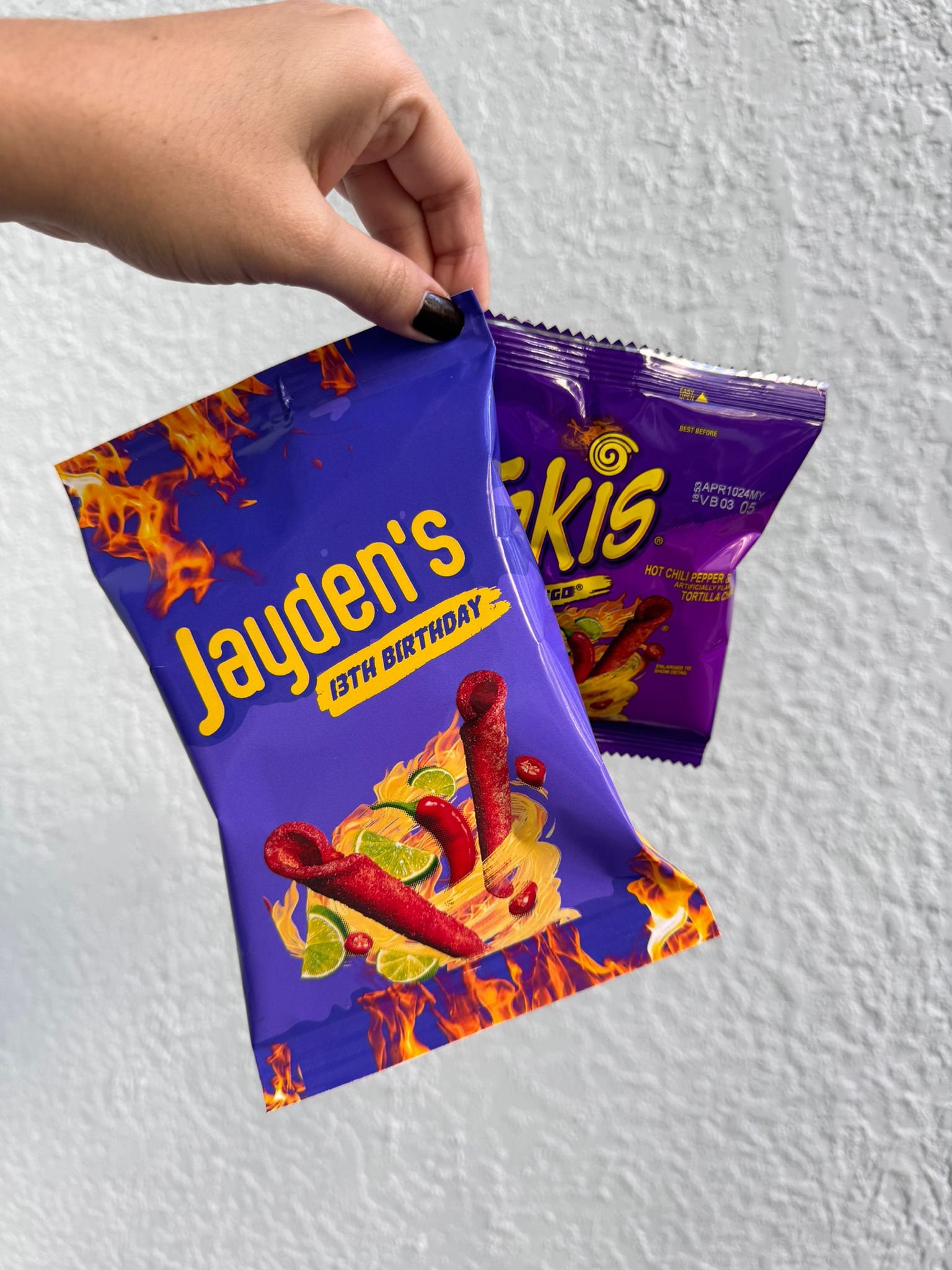 Custom Takis Filled Party Chip Bags Takis Birthday Party Treats, Custom ...