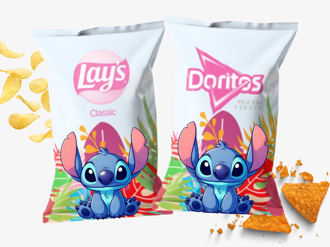 Stitch Party Favors Lilo and Stitch Chip Bags Birthday Chips, Stitch ...