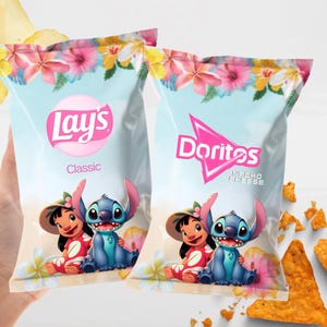 Lilo and Stitch Chip Bags - Stitch Birthday Party Favors for Kids ...