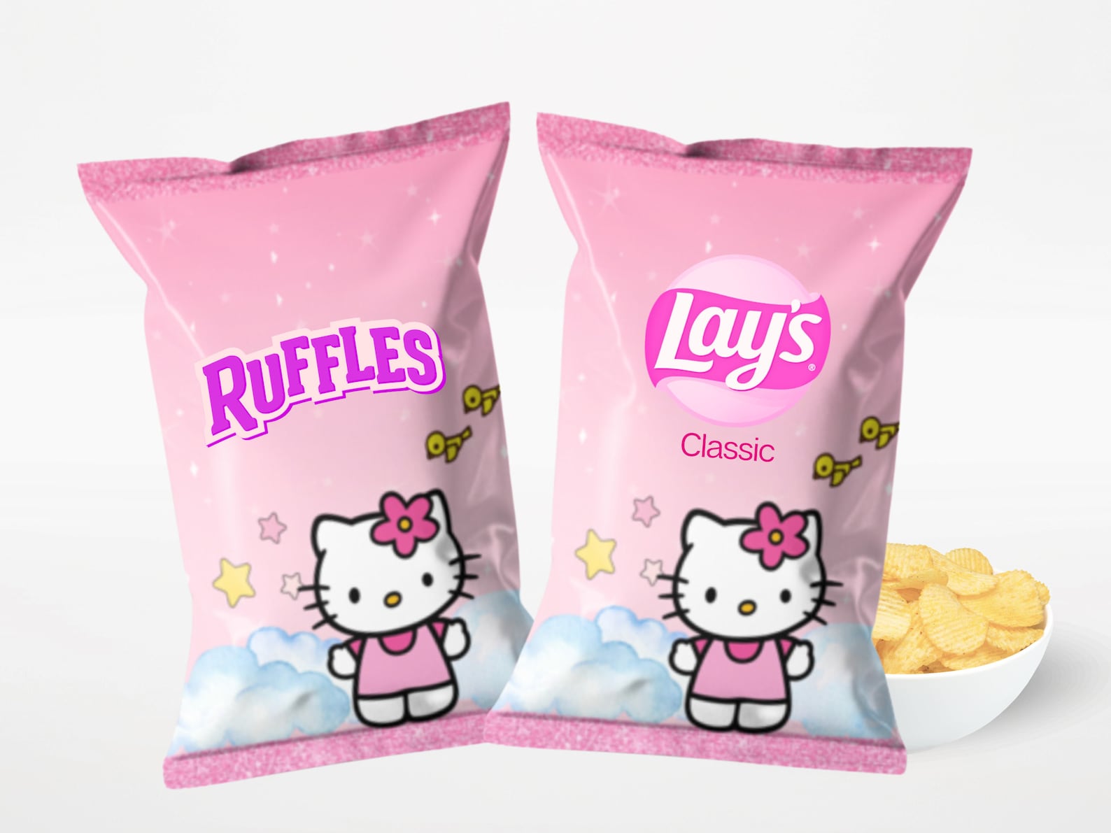 Hello Chips Kitty Party Chip Bags Sanrio Kitty Birthday Party Treats ...