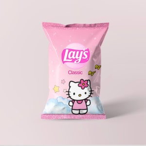Hello Chips Kitty Party Chip Bags Sanrio Kitty Birthday Party Treats ...