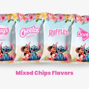 Lilo and Stitch Chip Bags - Stitch Birthday Party Favors for Kids ...