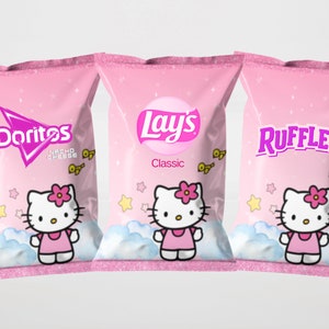 Hello Chips Kitty Party Chip Bags Sanrio Kitty Birthday Party Treats ...