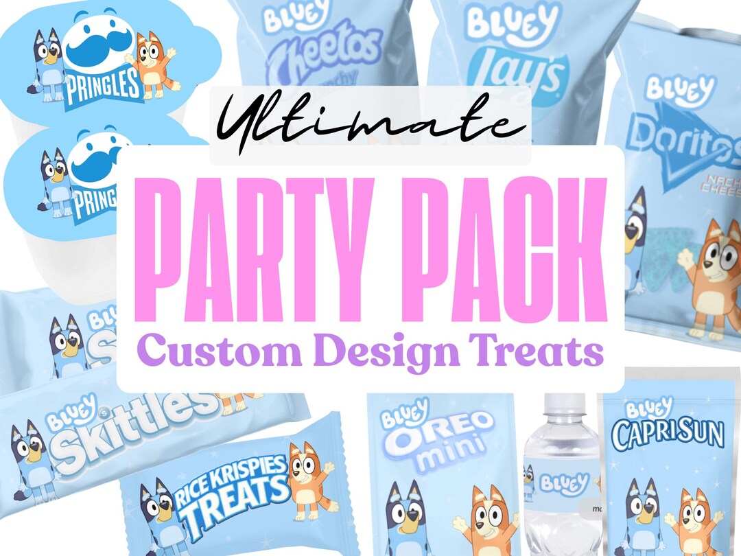 Party Treats Pack Ultimate Combo Chip Bags Birthday, Party Favor Bags ...