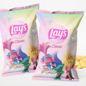 Trolls Birthday Party Treats Trolls Chip Bags Birthday Party Bundle ...