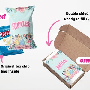 Disney Princess Birthday Party Chips, Disneyland Theme Birthday Disney ...