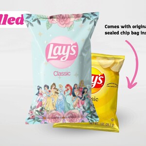 Disney Princess Birthday Party Chips, Disneyland Theme Birthday Disney ...