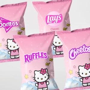 Hello Chips Kitty Party Chip Bags Sanrio Kitty Birthday Party Treats ...