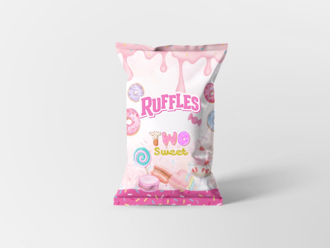 Two Sweet Chip Bags - Candyland Birthday Party Favors for Kids, Donut ...