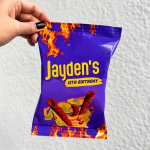 Custom Takis Filled Party Chip Bags Takis Birthday Party Treats, Custom ...