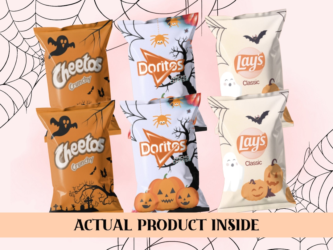 Halloween Chip Bags Halloween Party Chips Halloween Bag of - Etsy