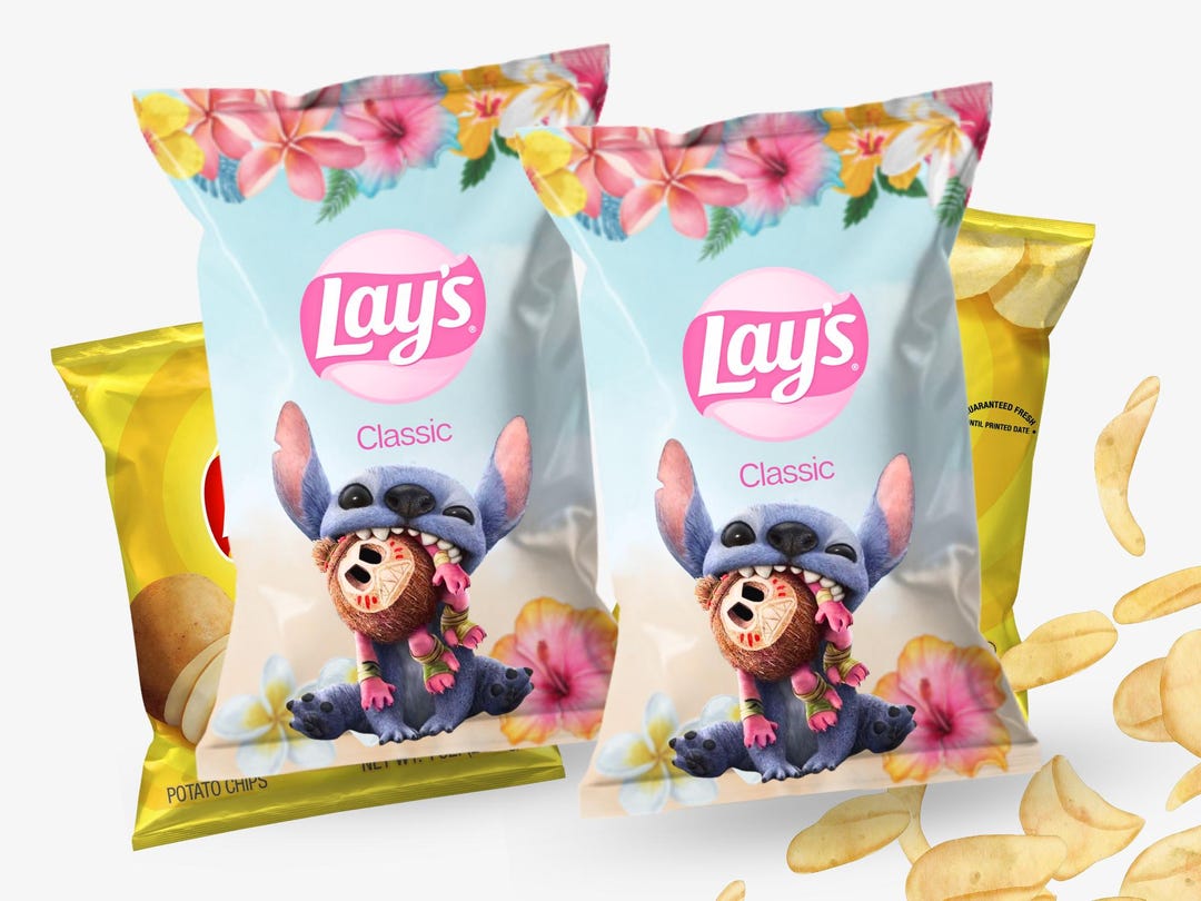 Stitch Party Favors Chip Bags Birthday Chips, Stitch Birthday Bags for ...